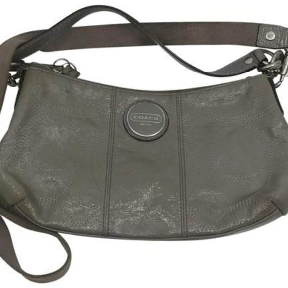 Coach | Bags | Coach Gray Leather Crossbody Bag | Poshmark